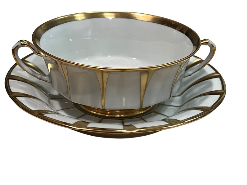 Regal German Furstenberg Grecque Athena Heavy Gold Gild Porcelain Cream ...