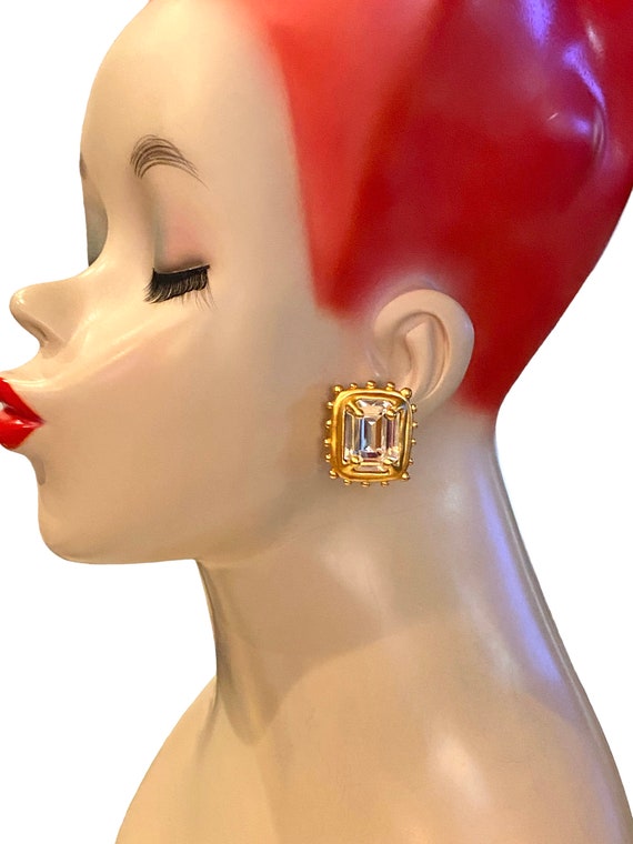 Vintage Karl Lagerfeld Baroque Brushed Gold Plated MC… - Gem