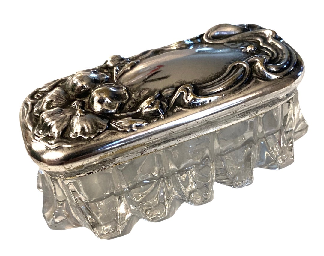 Vintage Fostoria Silver Plated Long Buttress Toothpick Holder or ...