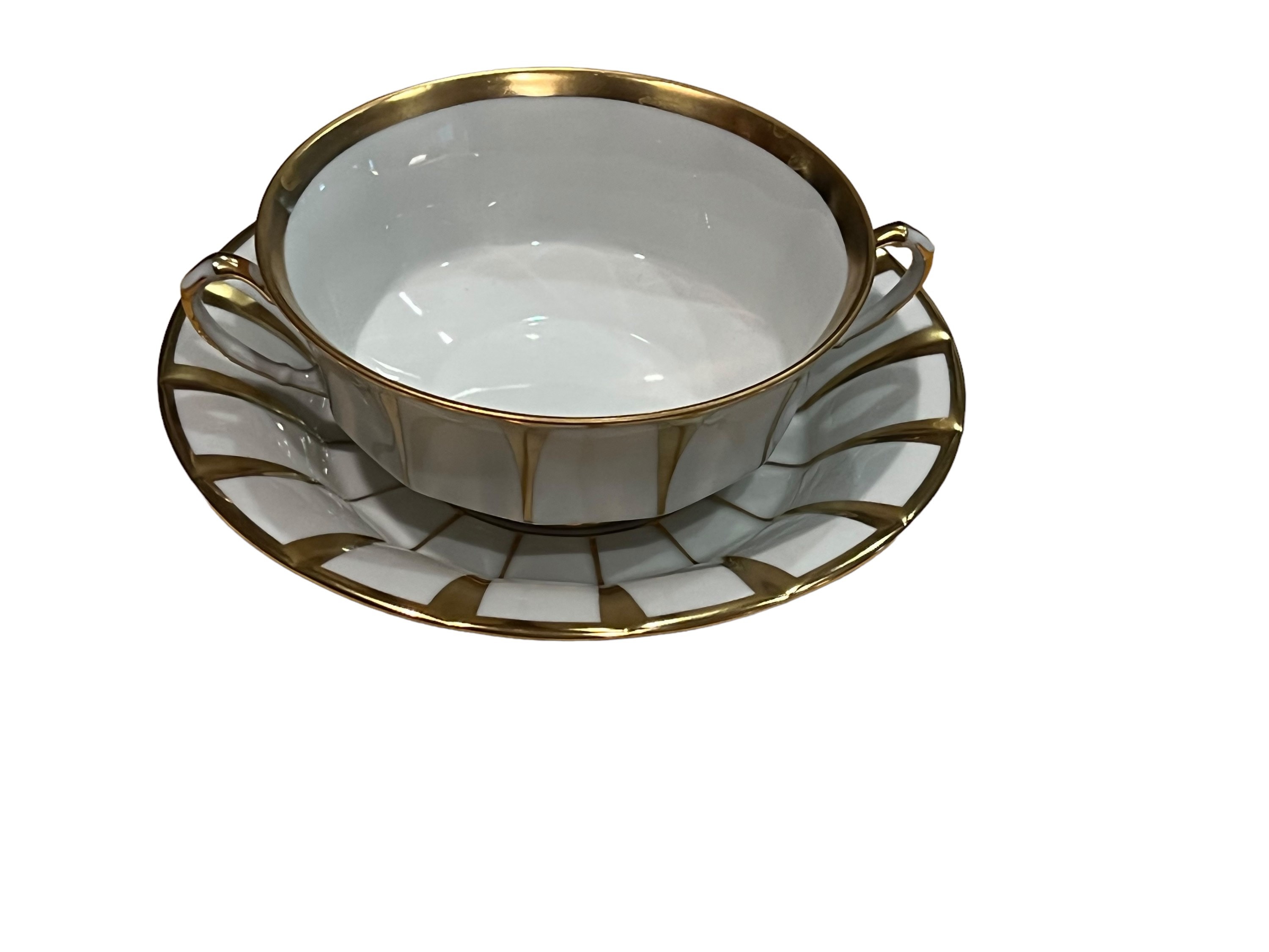 Regal German Furstenberg Grecque Athena Heavy Gold Gild Porcelain Cream ...