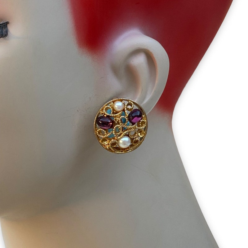 Vintage Earrings Clip O - Etsy