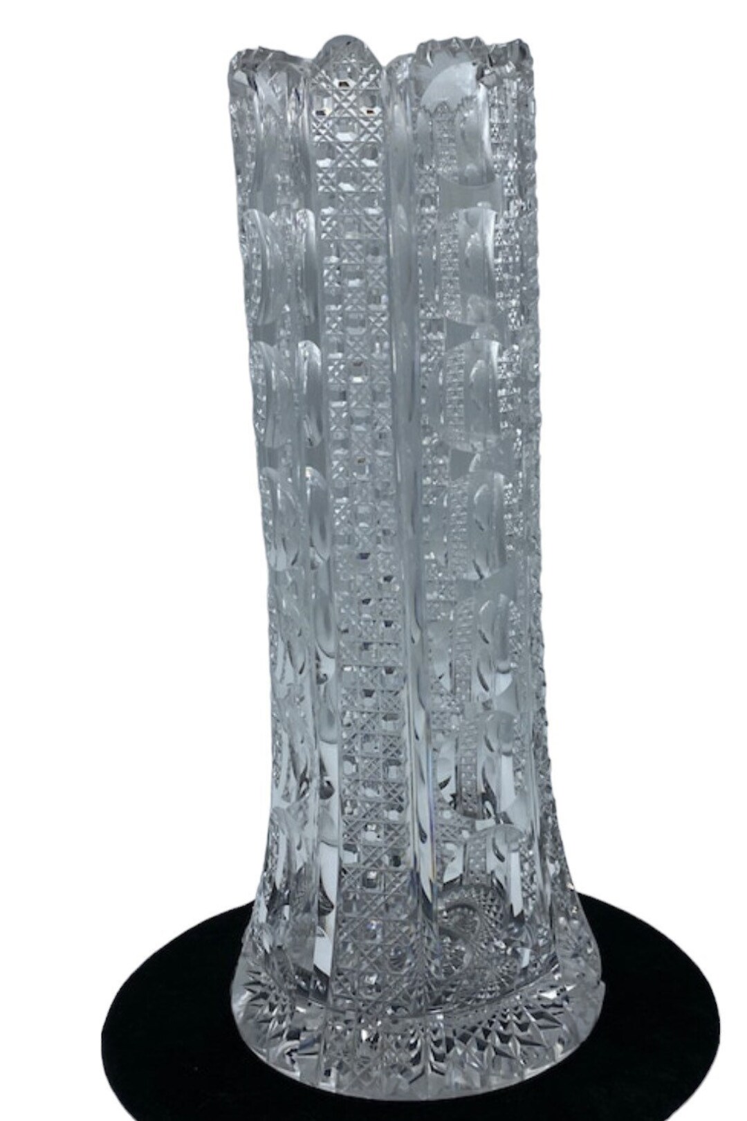 Antique Dorflinger Montrose American Brilliant Cut Glass Circles and ...