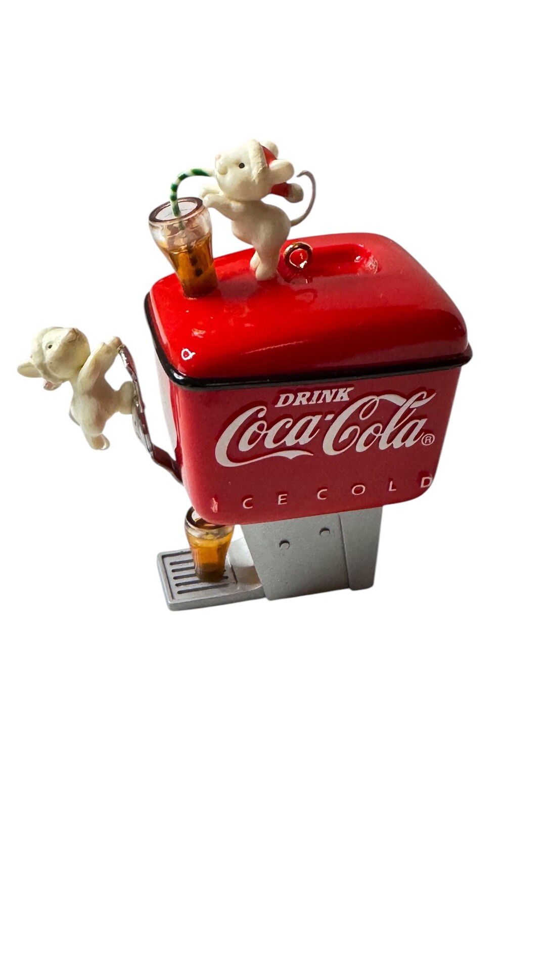 Vintage 1990 Coca Cola "have a Coke and a Smile" Mice Ornament on Coke ...