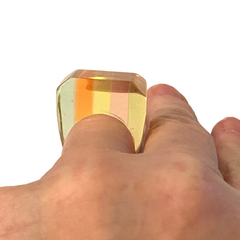 Lucite Ring - Etsy UK