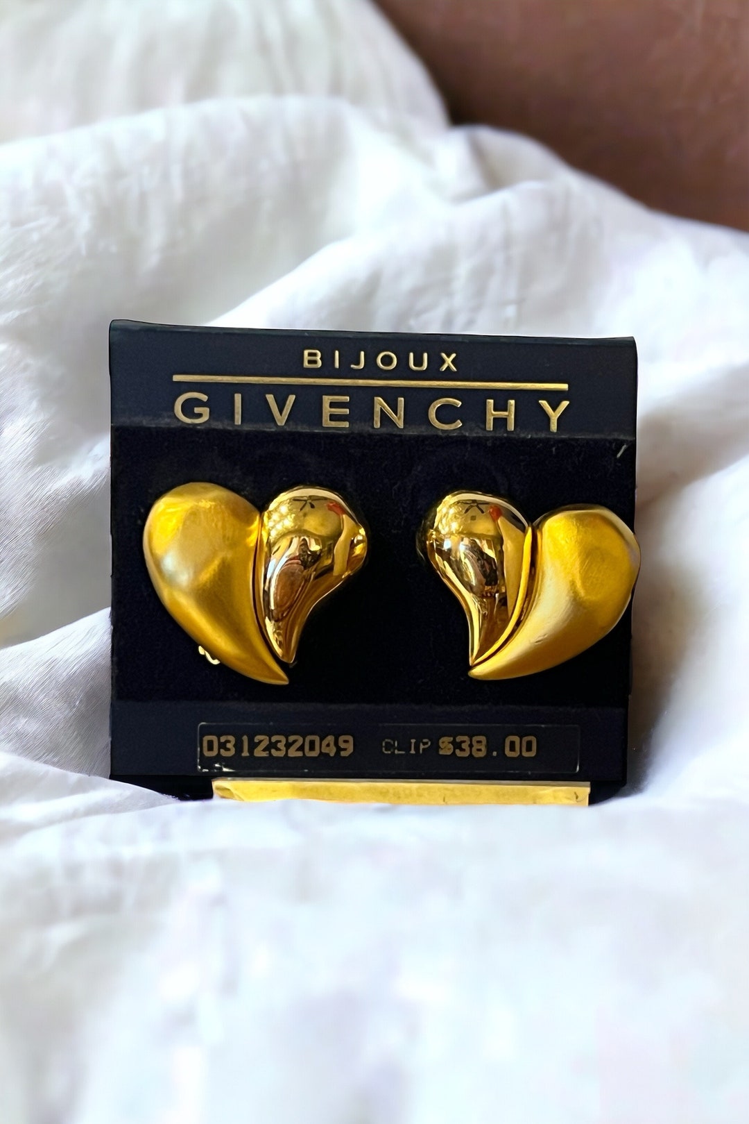 Vintage Givenchy 1980s One Side Matte, Other is Polished Gold Plated ...