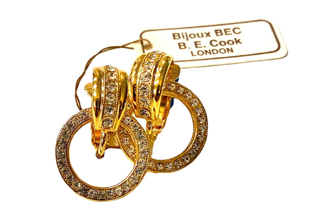 Vintage Circle of Life Bijoux BEC B.E. Cook London Gold Plated Crystal ...