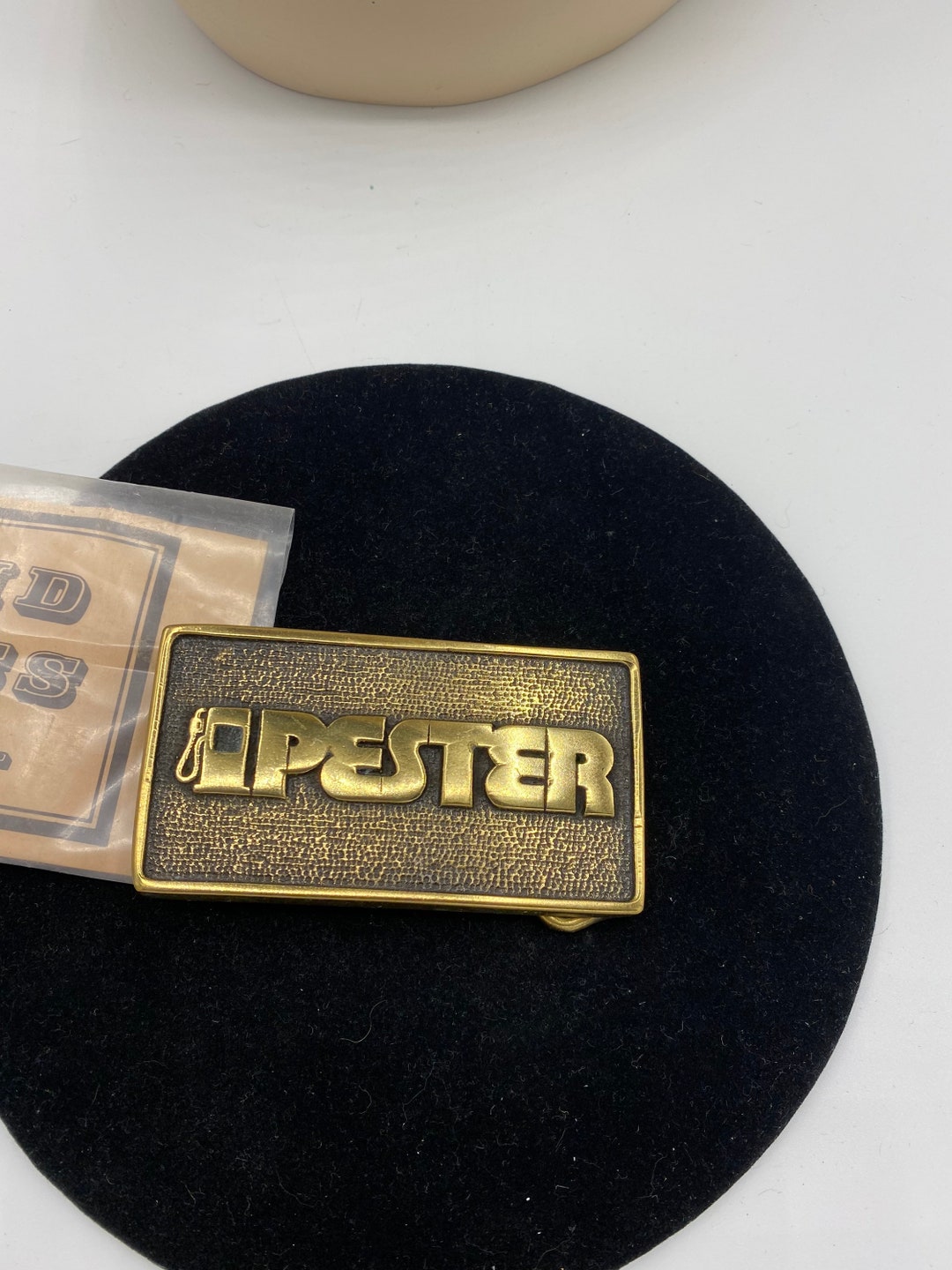 Vintage 1978 Pester Gas Oil Brass Belt Buckle New Old Stock S36 - Etsy