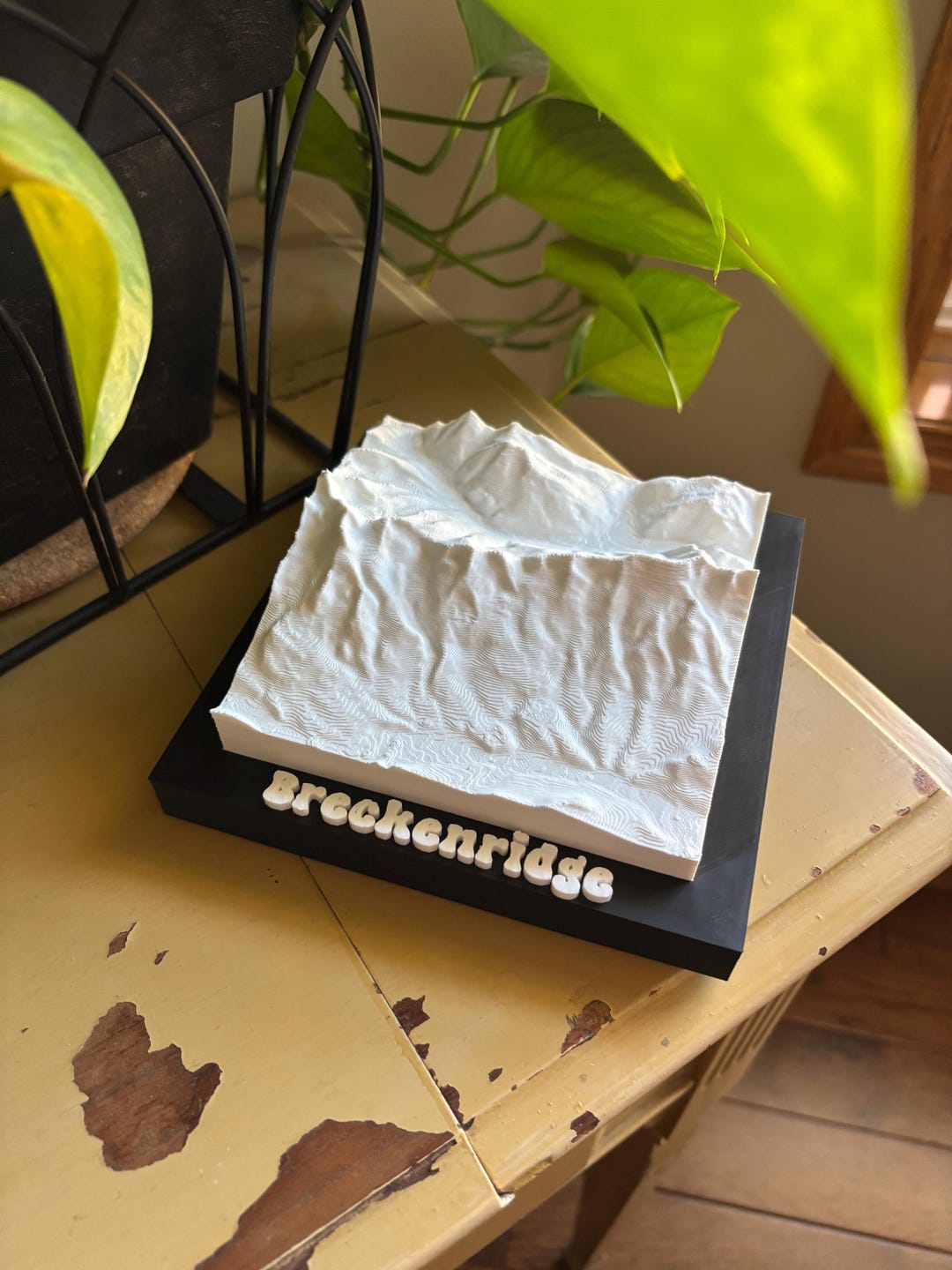 Breckenridge 3D Mountain Model | Colorado Rockies Topographic Art - Etsy
