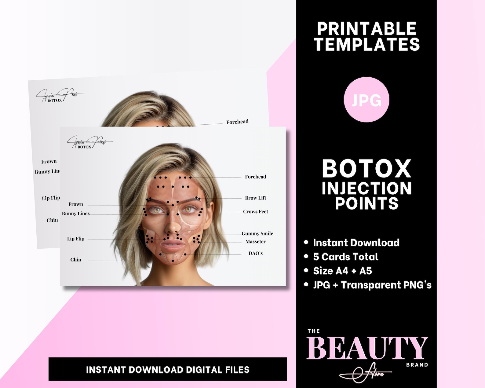 Botox Injection Points, Botox Injectors, Facial Anatomy, Art ...
