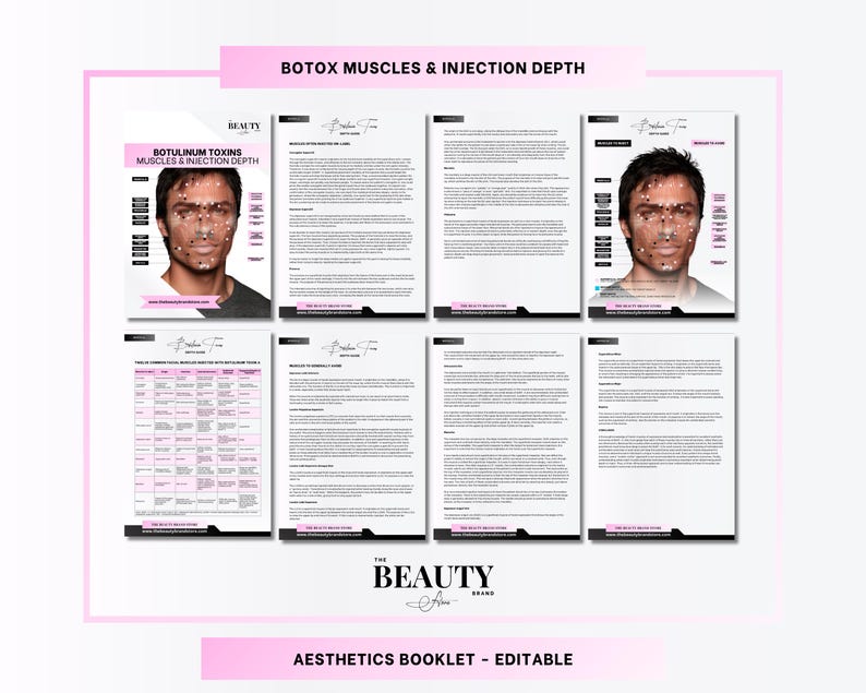 Botox Injection Depth and Muscles, Botulinum Toxins Guide, DIY or ...