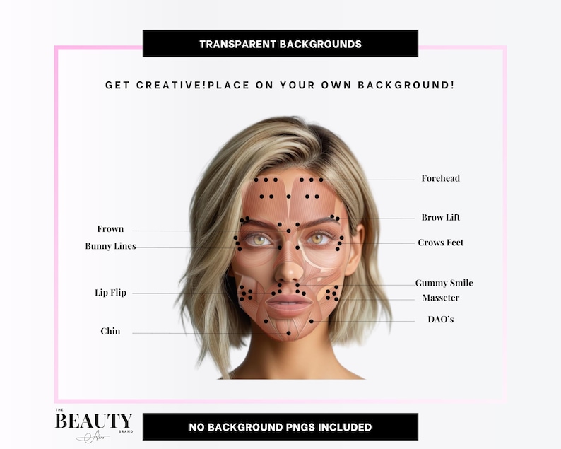 Botox Injection Points, Botox Injectors, Facial Anatomy, Art ...