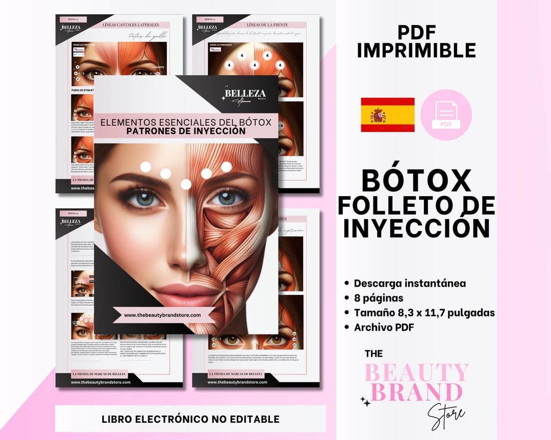 Spanish Botox Injection Pattern Guide: Essential Reference (printable ...