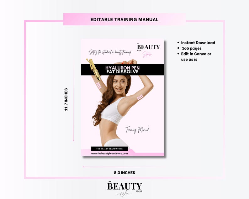 Hyaluron Pen Fat Dissolve Training Manual: Editable Canva Guide - Etsy