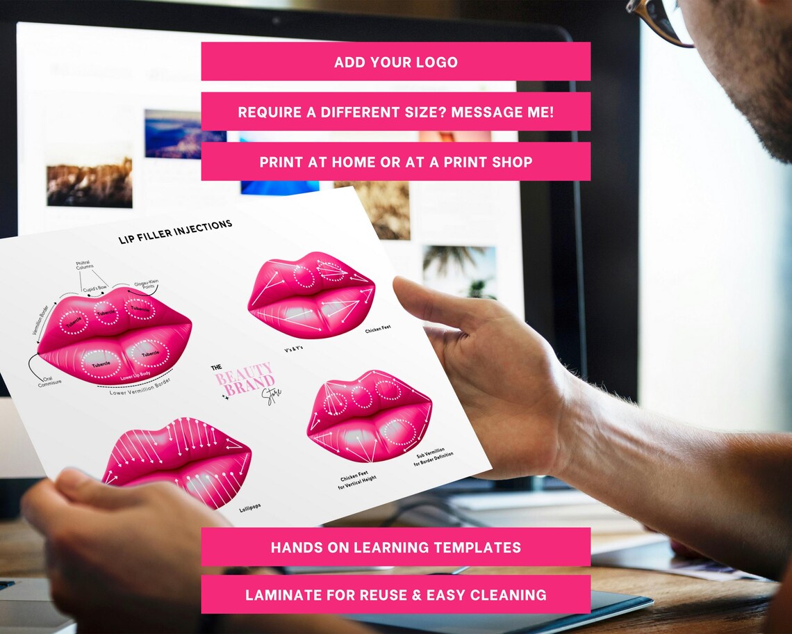 Lip Filler Practice Injection Techniques Template, PDF, JPG ...
