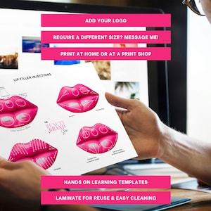 Lip Filler Practice Injection Techniques Template, PDF, JPG ...