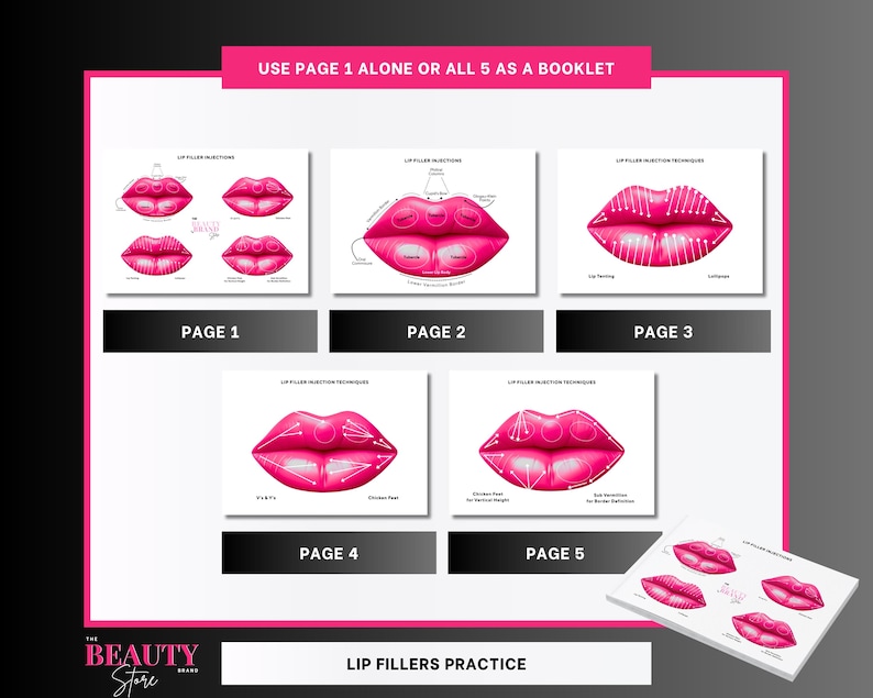 Lip Filler Practice Injection Techniques Template, PDF, JPG ...