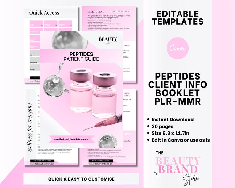 Peptides Therapy Patient Information Booklet, Peptides Patient Guide ...