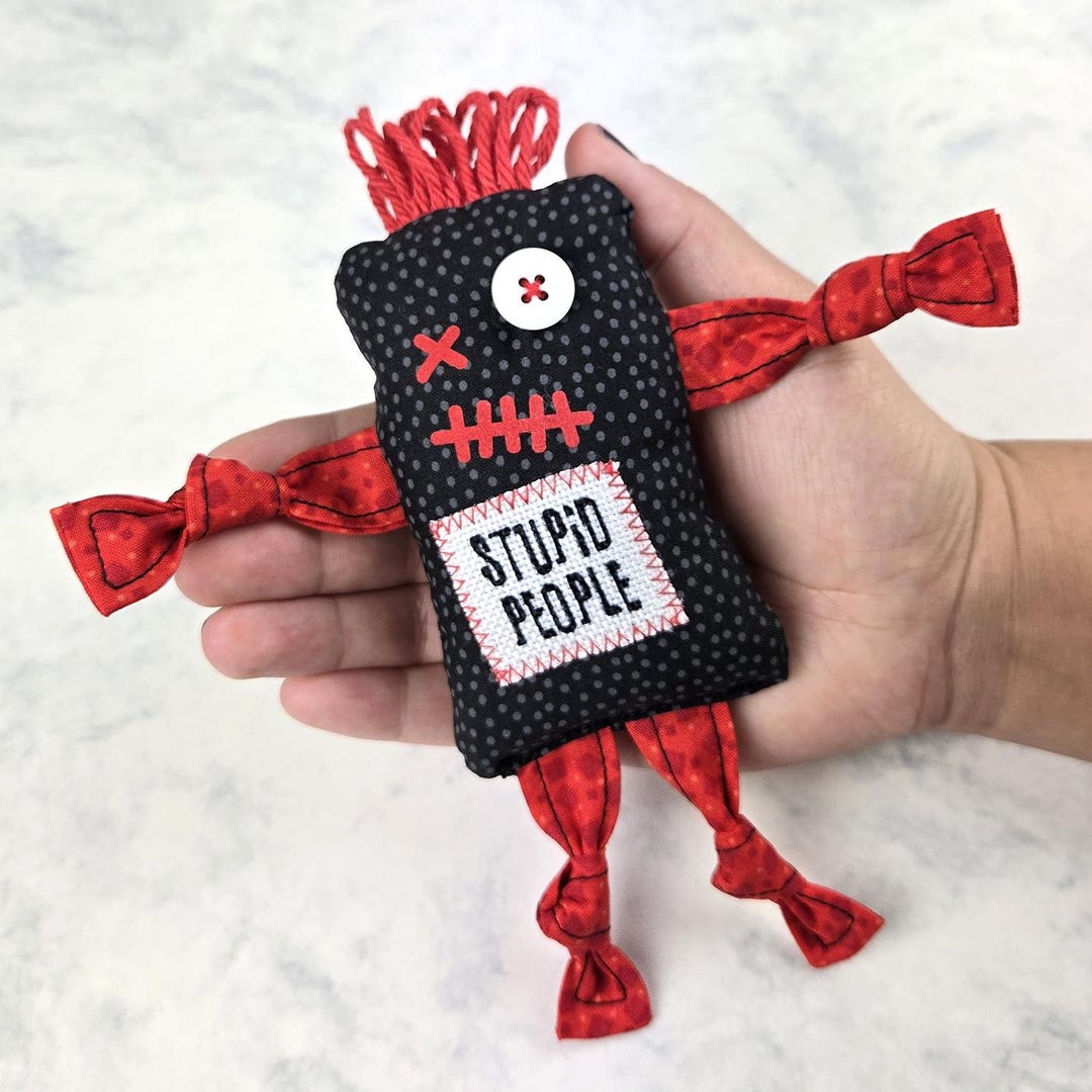 Stupid People Voodoo Doll, Emotional Support Doll, Worry Doll, Dammit ...