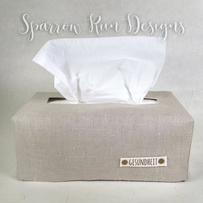 Linen Tissue Box Cover - Etsy