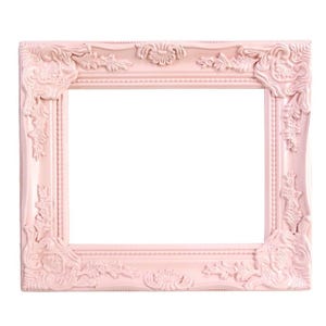 Pink Ornate Frame Farmhouse French Cottage Frame, Vintage Style Pink ...