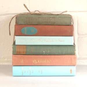 Vintage Books, Farmhouse Books, Green and Rust Books, Staging Books ...