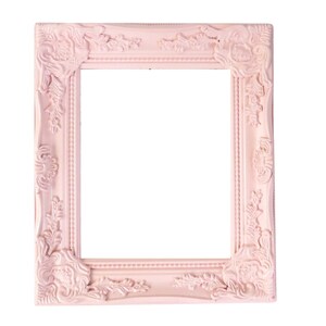 Pink Ornate Frame Farmhouse French Cottage Frame, Vintage Style Pink ...