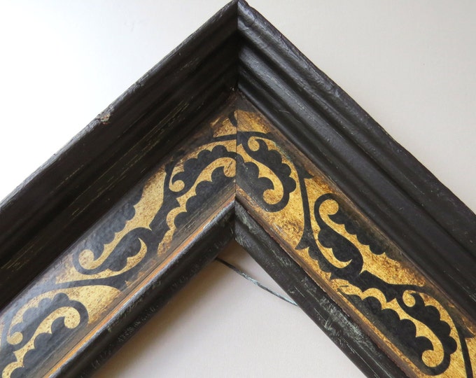 Florentine Vintage Frame, French Country Frame, Black Frame, Shabby ...