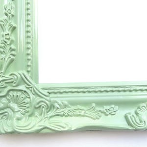 Green Ornate Frame, Farmhouse French Cottage Vintage Style Frame, Green ...