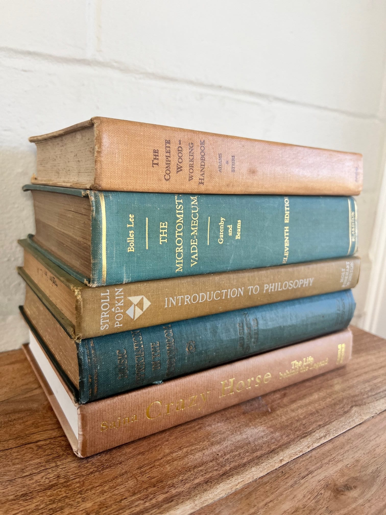 Stack Of Old School Books