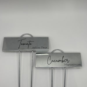 Personalized, Custom, Laser Engraved Plant Markers, Garden Tags, Plant ...