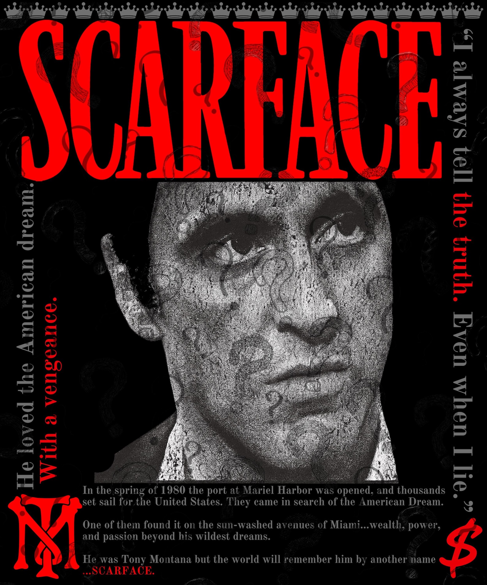 Scarface PNG Transparent Background - Etsy