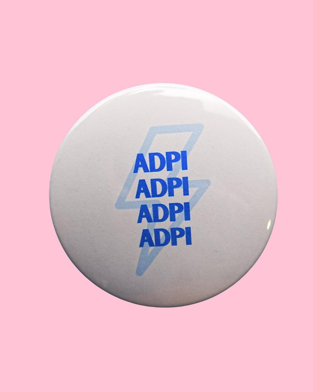 Alpha Delta Pi Lightning Bolt Button: Sorority Pin Badge - Etsy