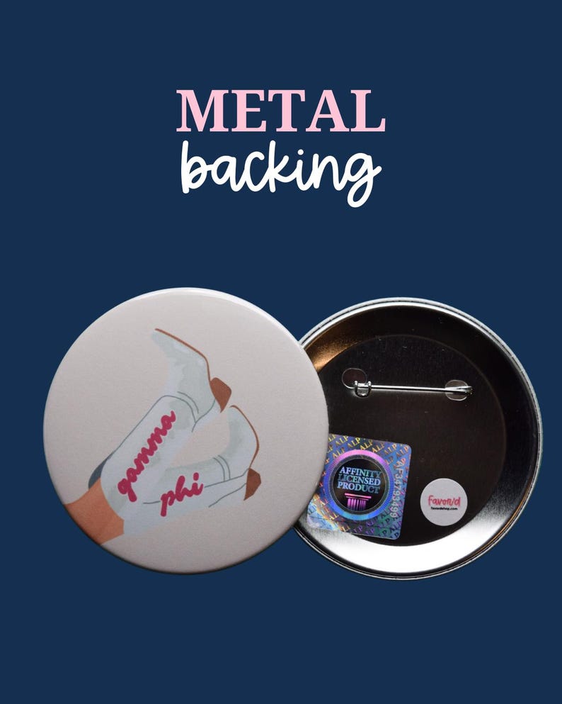 Gamma Phi Beta Cowgirl Blank Boot Button: Gphi Sorority Pin Badge - Etsy