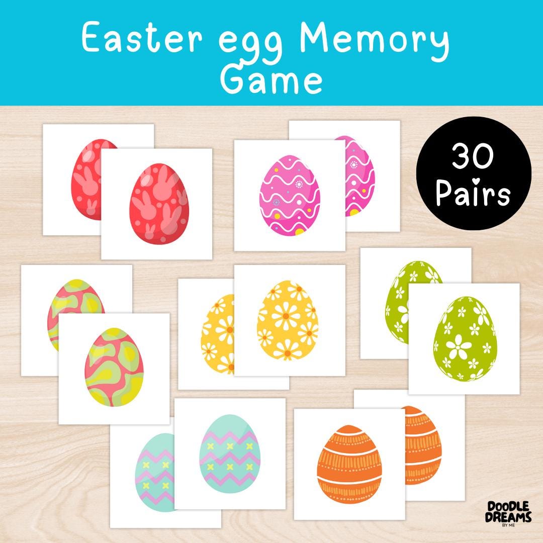 Fun Easter Egg Matching Game – Perfect for Spring & Holiday Activities ...