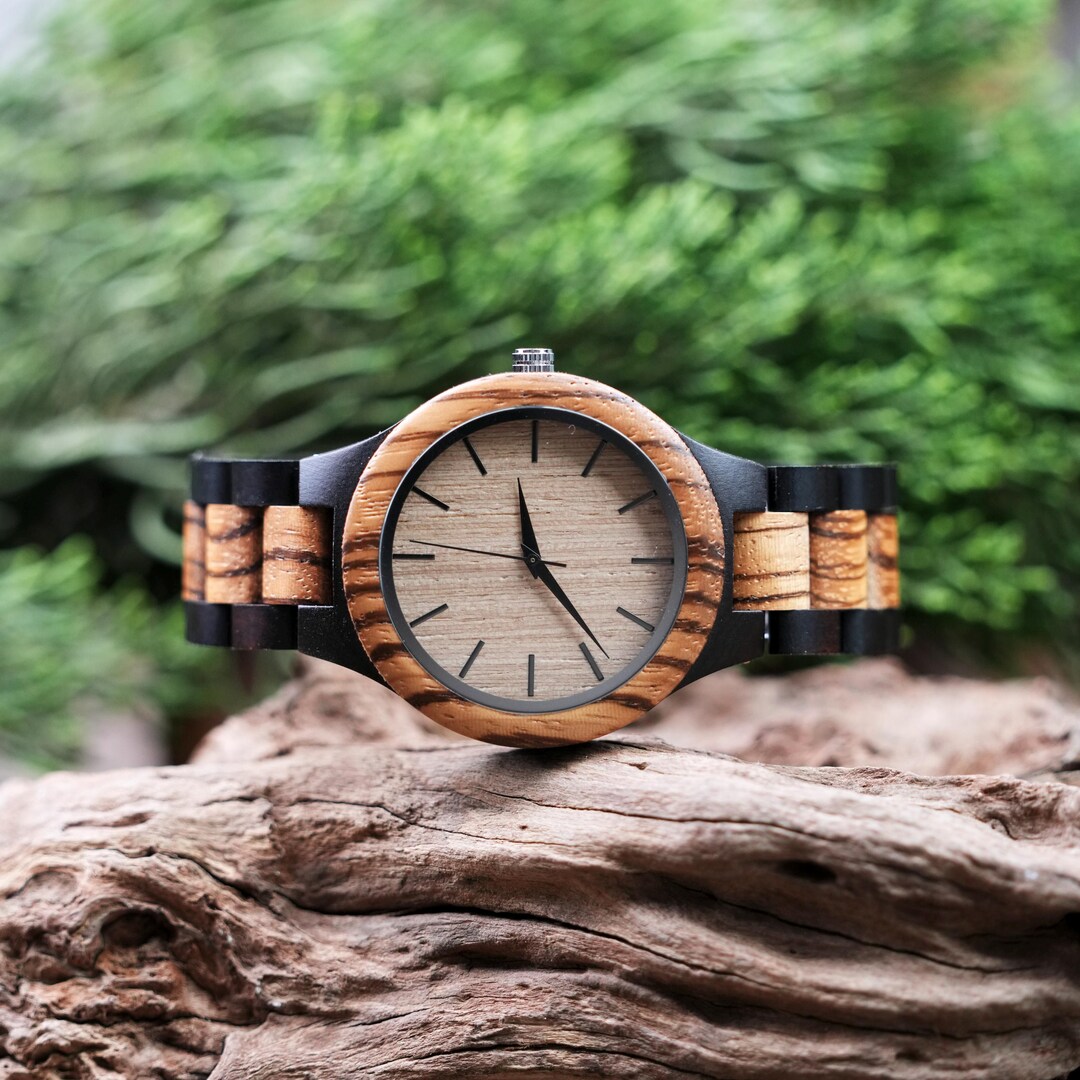 Personalized Wooden Watch Engraved Watch for Men, Boyfriend Fiance ...