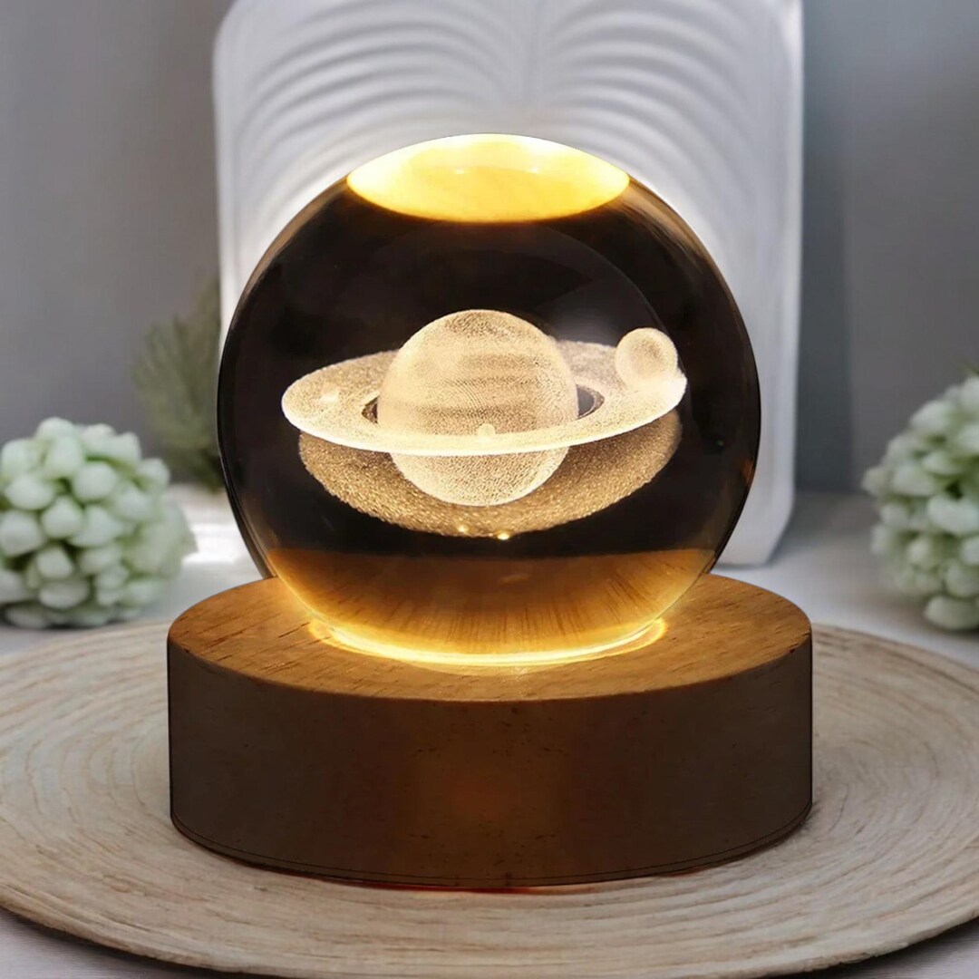 Custom Solar System Night Light Personalized 3D Planet Lamp, Milky Way ...
