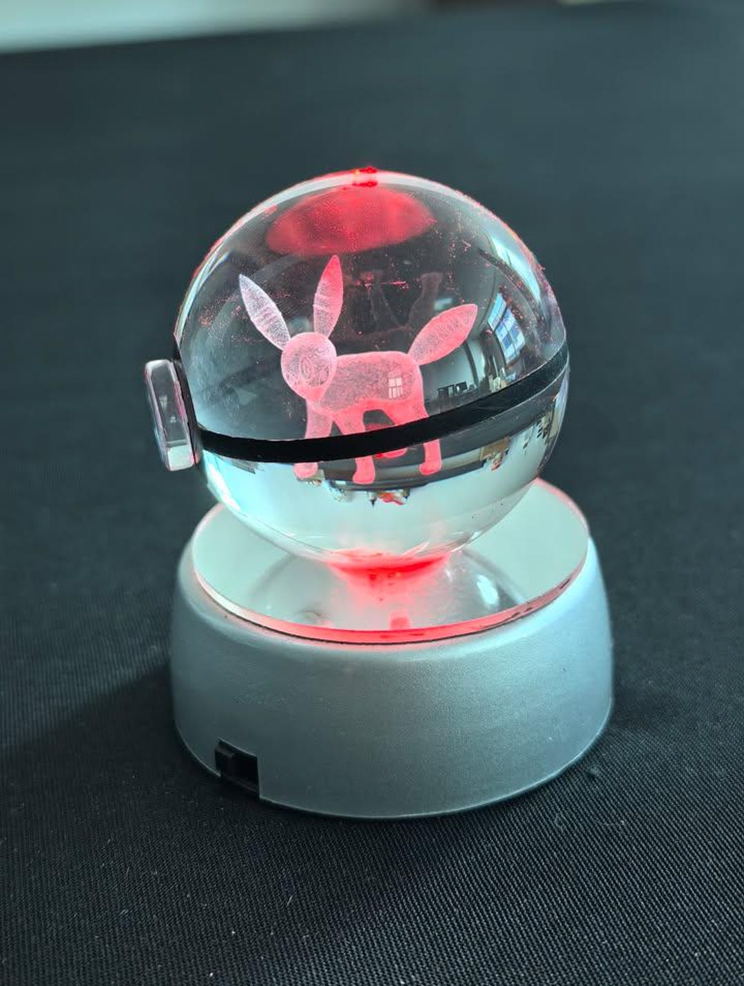 Custom Pokémon Crystal Pokeball Light Umbreon, Pikachu, Charizard ...