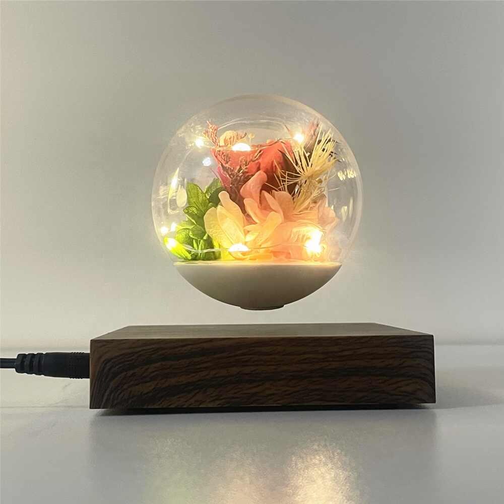 Magnetic Levitating Plant Light - Floating LED Terrarium Lamp, Unique ...