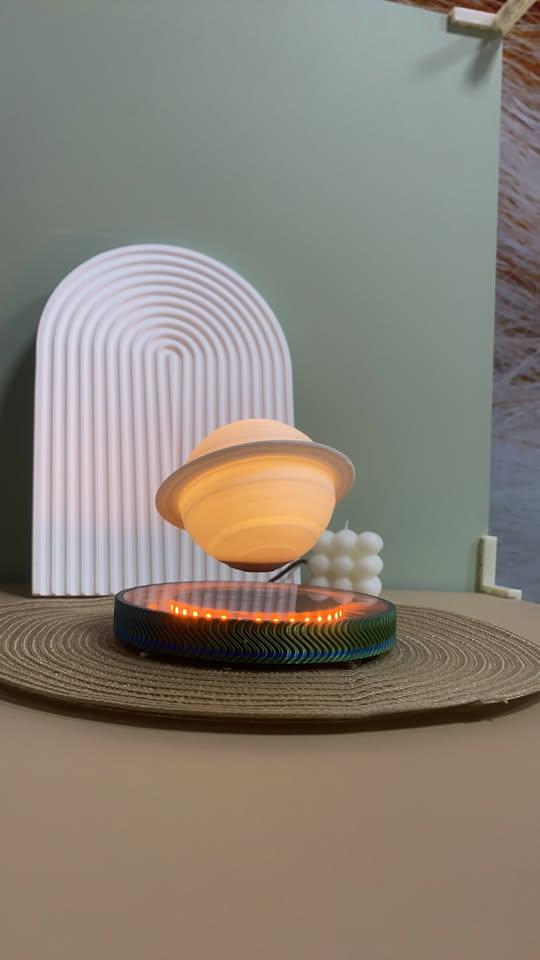 Floating Saturn Lamp – LED Night Light With Magnetic Levitation ...