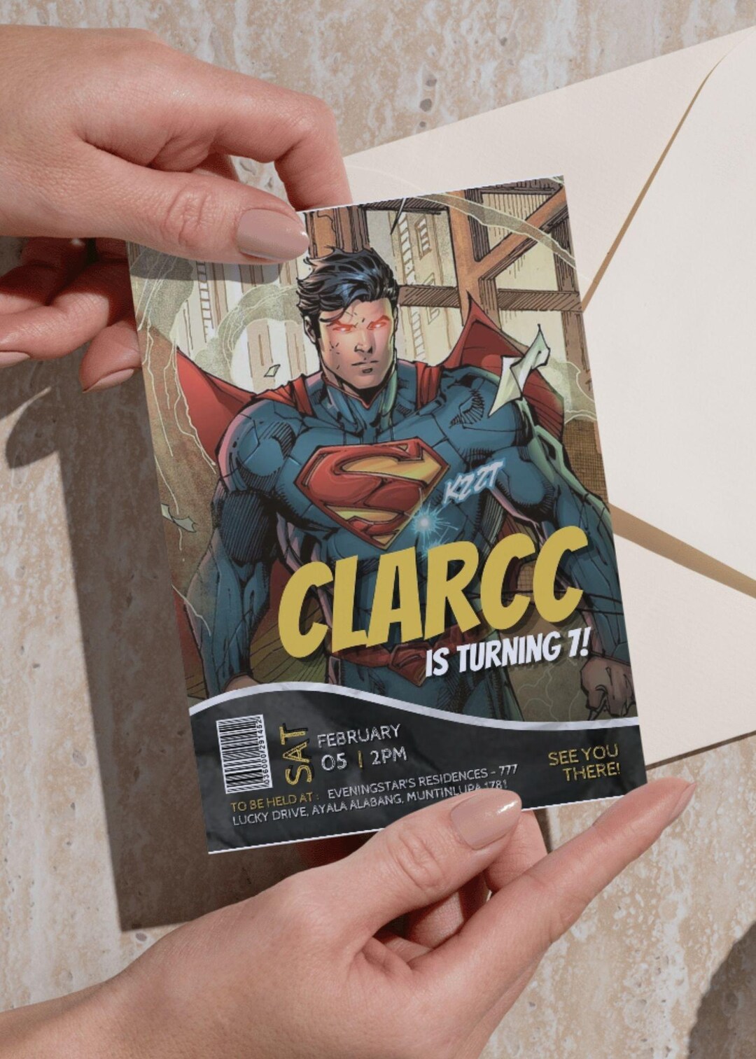 Superman Birthday Invitation Template Superhero Invite Superman Invite ...