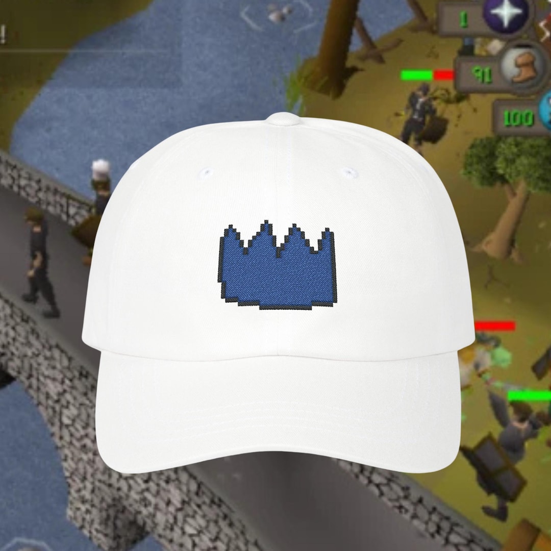 Runescape Party Hat Embroidered Dad Cap, Osrs Partyhat, Old School ...