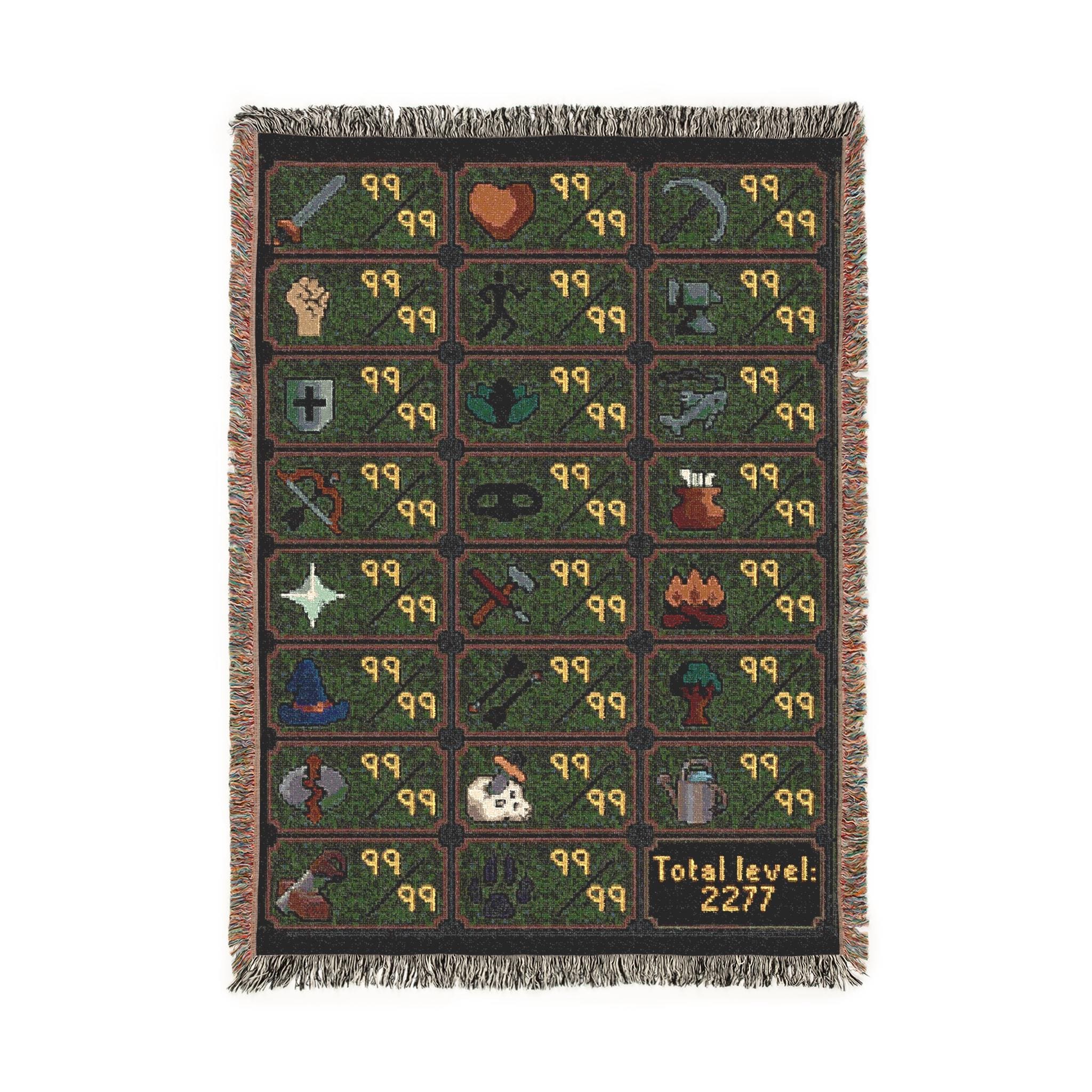 RUNESCAPE Blanket -old School Runescape Woven Blanket, 52x37" Size ...