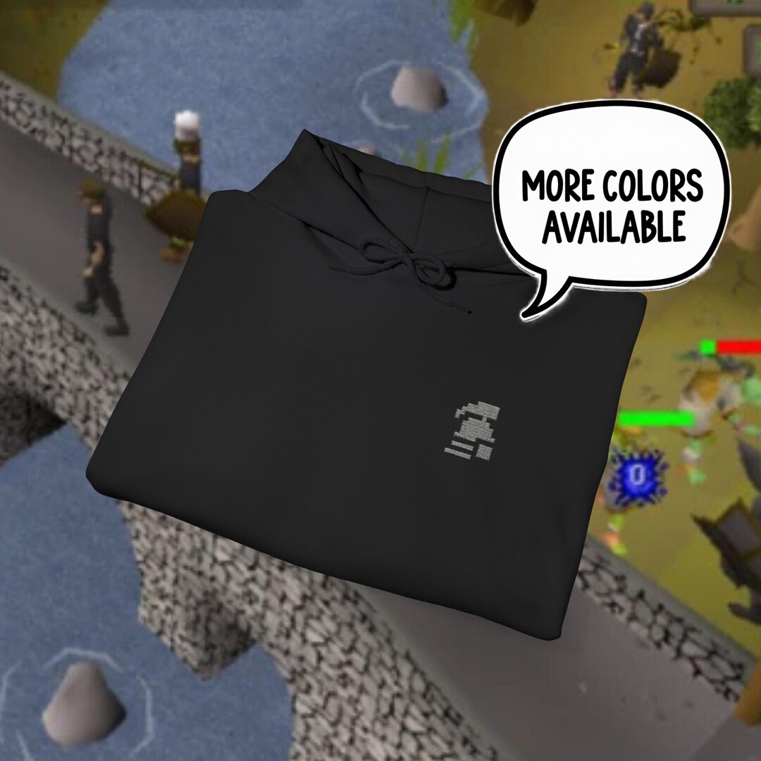Ironman Oldschool Runescape Embroidered Unisexhooded Sweatshirt, Gifts ...