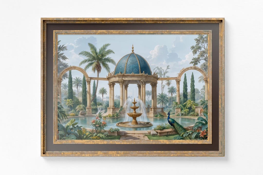 Roman Wall Art Roman Temple Ruins Antique Print Tapestry, Ancient Rome ...