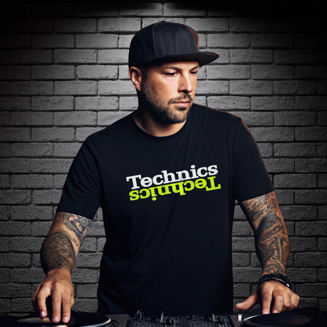 Technics Logo Black T-shirt - Soft Modern Fit DJ Music Lovers Tee - Etsy