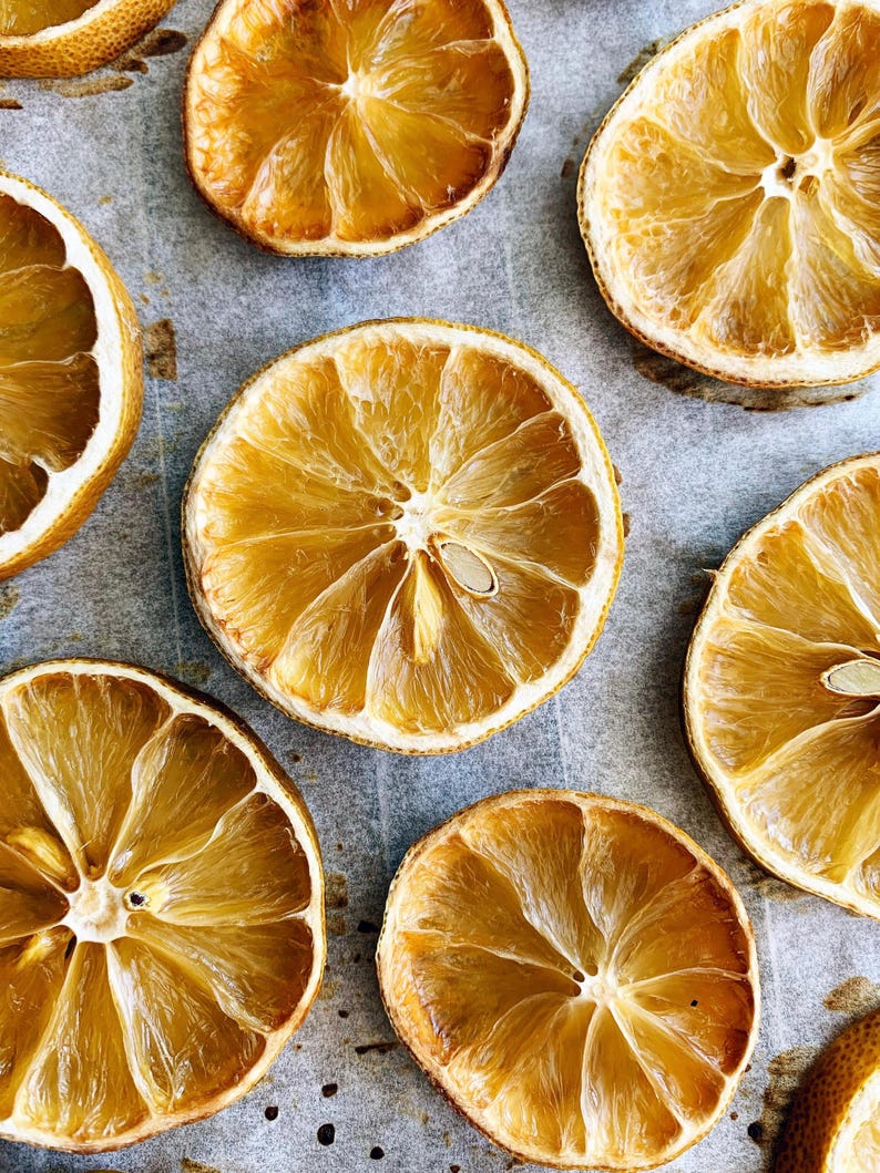 Dehydrated Lemon Slices Garnishes Craft Cocktail Home Bartending Dried ...