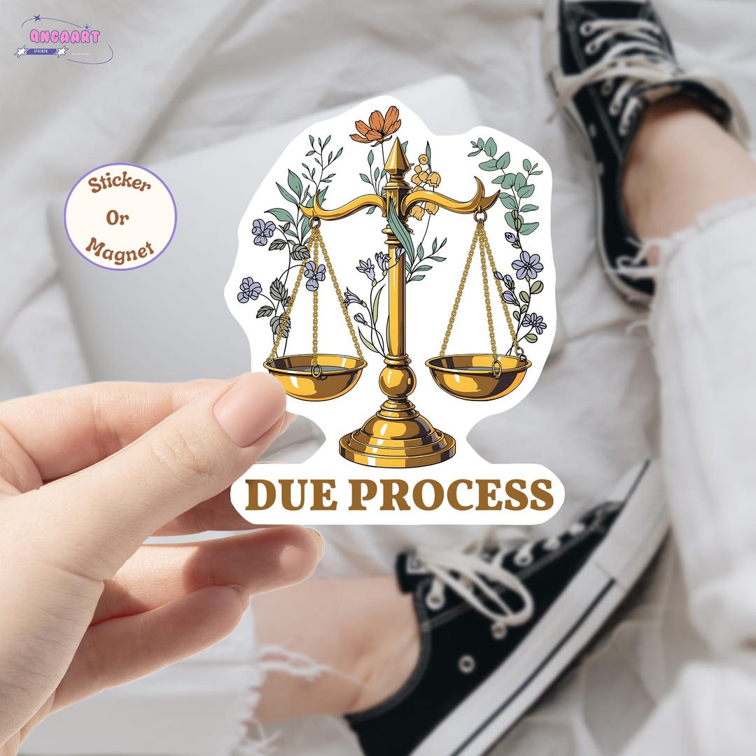 Due Process Sticker, Due Process for All Sticker, Liberal Sticker ...