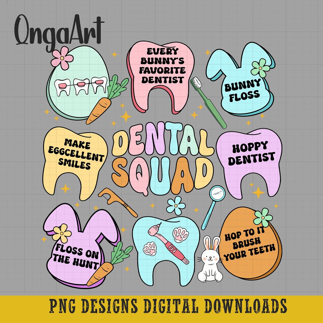 Dental Squad Easter Png, Easter Tooth Png, Dentist Easter, Dentist of ...