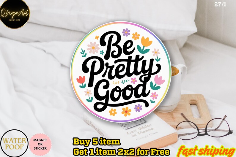 Floral Be Pretti Good Sticker, Justice for Alex Pretty Sticker ...