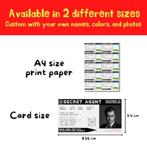 Kids Secret Agent ID Card Template, Editable Spy Badge Halloween ...